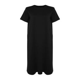 Trendyol Curve Kleid Damen Gr&ouml;&szlig;e 50 schwarz Winterkleid