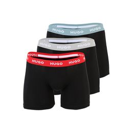 Hugo Boxershorts Herren Gr&ouml;&szlig;e S hellblau / grau / rot / schwarz / wei&szlig;