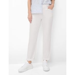 Raphaela by Brax Damen Five-Pocket-Hose Style CORRY WHITE, denim wei&szlig;, Gr. 36