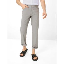Brax Herren Five-Pocket-Hose Style COOPER PLATIN, hellgrau, Gr. 36/34
