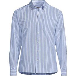 LANDS' END Oxfordhemd Sail Rigger, Herren,  Blau, Baumwolle, by Lands' End