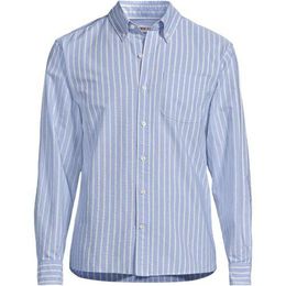 LANDS' END Oxfordhemd Sail Rigger, Herren,  Blau, Baumwolle, by Lands' End