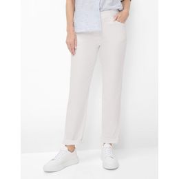 Raphaela by Brax Damen Five-Pocket-Hose Style CORRY WHITE, denim wei&szlig;, Gr. 46