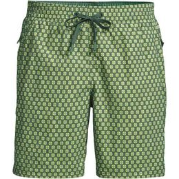 LANDS' END Badeshorts mit Hydroliner, 18 cm, Herren,  Gr&uuml;n, by Lands' End