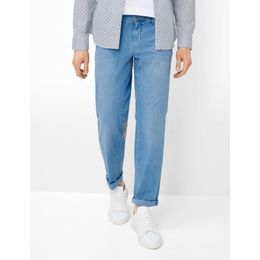 Eurex By Brax Herren Five-Pocket-Hose Style LASSE BLEACHED, denim hellblau, Gr. 35/32