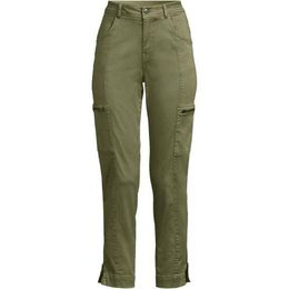 LANDS' END 7/8-Cargohose aus Lyocell-Mischung Mid Waist, Damen,  Gr&uuml;n, Baumwolle/Baumwoll-Mischung, by Lands' End