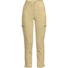 LANDS' END 7/8-Cargohose aus Lyocell-Mischung Mid Waist, Damen,  Gelb, Baumwolle/Baumwoll-Mischung, by Lands' End