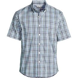 LANDS' END Ultimativ-Hemd mit kurzen &Auml;rmeln, Classic Fit, Herren,  Gr&uuml;n, Elasthan/Baumwoll-Mischung/Polyester-Mischung, by Lands' End
