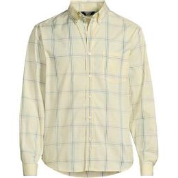 LANDS' END Ultimativ-Hemd, Classic Fit, Herren,  Gelb, Elasthan/Baumwoll-Mischung/Polyester-Mischung, by Lands' End