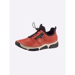 Rieker Damen Sneaker, rot, Gr&ouml;&szlig;e 42