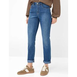 Brax Damen Five-Pocket-Hose Style MARY USED REGULAR BLUE, denim blau, Gr. 40