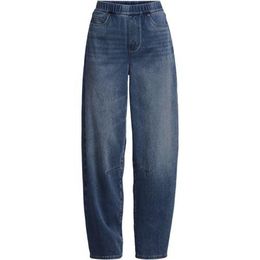 LANDS' END Knit Denim STARFISH Barrel-Jeans, Damen,  Blau, Baumwoll-Mischung/Polyester-Mischung, by Lands' End