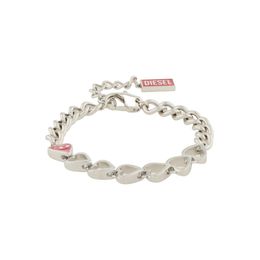 Diesel Bracelet 'HEART' male Silver size One Size