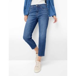 Brax Damen Five-Pocket-Hose Style CAROLA S USED STONE BLUE, denim blau, Gr. 36L