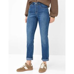 Brax Damen Five-Pocket-Hose Style MARY USED REGULAR BLUE, denim blau, Gr. 38L