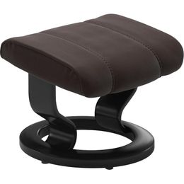 Fu&szlig;hocker stressless, B:54cm H:38cm T:39cm, braun, Leder BATICK: BATICK ist ein leicht korrigiertes, durchgef&auml;rbtes und genarbtes M&ouml;belleder, bei dem