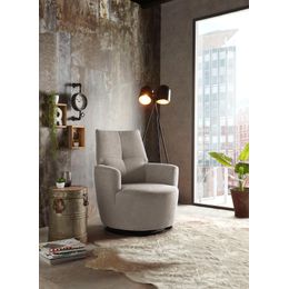 Relaxsessel, B:80cm H:96cm T:88cm, beige, SET ONE BY Musterring, Luxus-Microfaser (Chenille)100% Polyester, Wohnzimmer, Sessel, "SO 1450", mit Dreh-