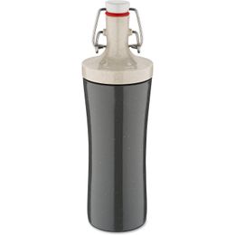 Koziol Trinkflasche "PLOPP TO GO", 425ml, grau, Trinkflaschen, recycelbar,melaminfrei,biozirkul&auml;r,425ml