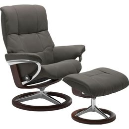Relaxsessel stressless, B:83cm H:102cm T:74cm, grau, Leder BATICK: BATICK ist ein leicht korrigiertes, durchgef&auml;rbtes und genarbtes M&ouml;belleder, bei