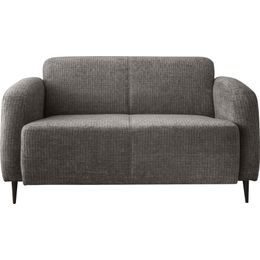 2-Sitzer Home Affaire, B:140cm H:76cm T:90cm, grau, 100% Polyester, Sofas, "Marone"