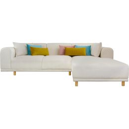 Ecksofa OTTO HOME, B:285cm H:82cm T:191cm, beige, Struktur (100% Polyester);Struktur grob ( 100% POLYPROPYLEN;Struktur fein ( 100% Polyester),