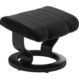 Fu&szlig;hocker stressless, B:54cm H:38cm T:39cm, schwarz, Leder BATICK: BATICK ist ein leicht korrigiertes, durchgef&auml;rbtes und genarbtes M&ouml;belleder, bei