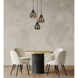 Globo LIGHTING H&auml;ngeleuchte "HASSAN", 1 Stk.schwarz, Wohnzimmer, Leuchten, H&auml;ngelampe/Pendelleuchte/Esszimmer/Wohnzimmer/Esstisch