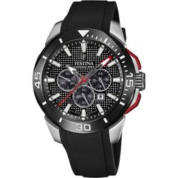 Festina Herren Chronograph "Chrono Bike", schwarz, Armbanduhren, Armbanduhr, Quarzuhr, Herrenuhr, Stoppfunktion, bis 10 bar wasserdicht