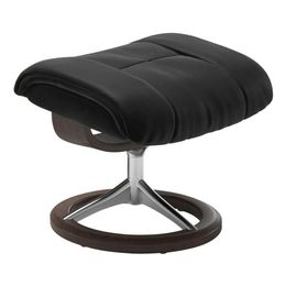 Fu&szlig;hocker stressless, B:55cm H:41cm T:39cm, schwarz, Leder BATICK: BATICK ist ein leicht korrigiertes, durchgef&auml;rbtes und genarbtes M&ouml;belleder, bei