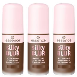 Essence Damen Foundation "Silky BLUR HYDRATING LONGWEAR FOUNDATION", 90mlbraun, Teint-Kosmetika