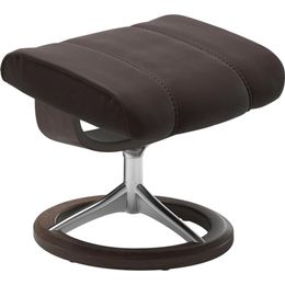 Fu&szlig;hocker stressless, B:54cm H:41cm T:39cm, braun, Leder BATICK: BATICK ist ein leicht korrigiertes, durchgef&auml;rbtes und genarbtes M&ouml;belleder, bei dem