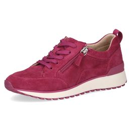 Caprice Damen Keilsneaker, Gr. 39, pink, Veloursleder, Schuhe, Freizeitschuh, Halbschuh, Schn&uuml;rschuh in Komfortweite G (= weit)