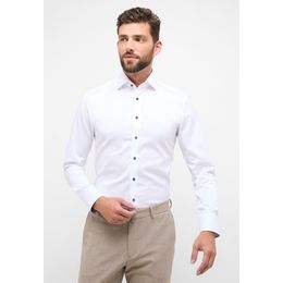 Eterna Herren Langarmhemd "SLIM FIT"wei&szlig;, Gr. 42, Twill, 100% Baumwolle, Hemden, NON IRON (b&uuml;gelfrei)