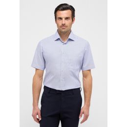 Eterna Herren Kurzarmhemd "MODERN FIT", blau, Gr. 42, 100% Baumwolle, Hemden, NON IRON (b&uuml;gelfrei)