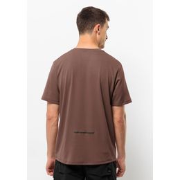 Jack Wolfskin Herren T-Shirt "BIKE COMMUTE T M", braun, Gr. L, Obermaterial: 100% Polyester. Futter: 100% Polyester, Shirts