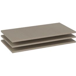 Einlegeboden Rauch, B:88cm H:2,2cm T:50cm, beige, Holzwerkstoff, Einlegeb&ouml;den, "Rauch Stauraum-Erweiterung f&uuml;r Dreht&uuml;renschr&auml;nke", Mehr Platz im