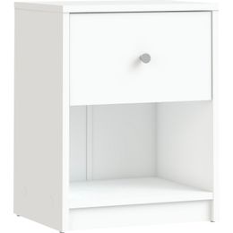 Nachtkommode Home Affaire, B:37,9cm H:48,4cm T:30,1cm, wei&szlig;, Holzwerkstoff, Sideboards, "May, Nachttisch, Nachtschrank, Beistelltisch", mit 1