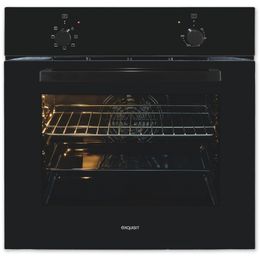Exquisit Einbaubackofen "EBE255-U-020", B:59,5cm H:59,5cm T:53cm, schwarz, Back&ouml;fen, Perfekt f&uuml;r den Alltag &ndash; einfach backen, grillen & Aufl&auml;ufe
