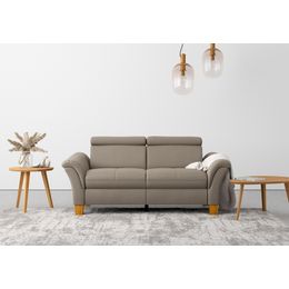 2,5-Sitzer Home Affaire, B:185cm H:84cm T:93cm, braun, 100% Polyester, Sofas, "Lindgren", wahlweise mit TV-Funktion, links oder beidseitig,