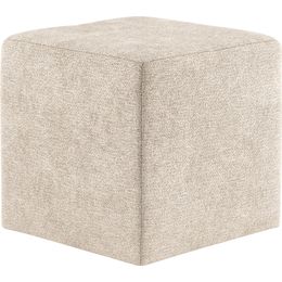 Hocker COTTA, B:40cm H:40cm T:40cm, grau, 100% Polyester, Wohnzimmer, Hocker, "Cuby", Sitzw&uuml;rfel, Cube, Sitzhocker