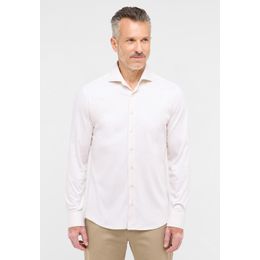 Eterna Herren Langarmhemd "SLIM FIT", wei&szlig;, Gr. 43, Jersey, 100% Baumwolle, Hemden, NON IRON (b&uuml;gelfrei)