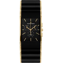 Jacques Lemans Damen Chronograph "Dublin", gold, Armbanduhren, Quarzuhr, Armbanduhr, Damenuhr, Herrenuhr, Keramik, Stoppfunktion