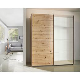 Schwebet&uuml;renschrank OTTO HOME, B:181cm H:210cm T:62cm, braun, Holzwerkstoff, Schr&auml;nke, "Kleiderschrank Schrank Garderobe Schlafzimmerschrank THANOS",
