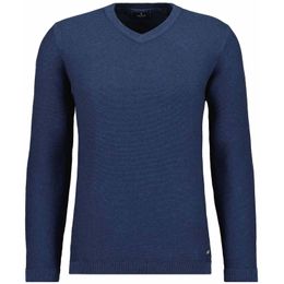 Ragman Herren Rundhalspullover, blau, Gr. XXL, 100% Baumwolle, Pullover