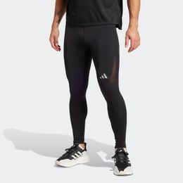 Herren Lauftights "ADIDAS RUN IT LEGGINGS", schwarz, Gr. L, adidas Performance, Obermaterial: 85% Polyester, 15% Elasthan, Hosen