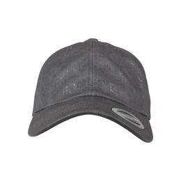 Flex Cap Flexfit "Flexfit Accessoires Low Profile Coated Cap", Gr. onesize, grau (schwarzgrau), 100% Polyurethan, unifarben, Caps