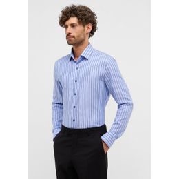 Eterna Herren Langarmhemd "SLIM FIT", blau, Gr. 41, Popeline, 100% Baumwolle, Hemden, NON IRON (b&uuml;gelfrei)
