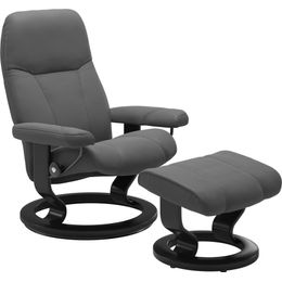 Relaxsessel stressless, B:76cm H:100cm T:71cm, grau, Leder BATICK: BATICK ist ein leicht korrigiertes, durchgef&auml;rbtes und genarbtes M&ouml;belleder, bei