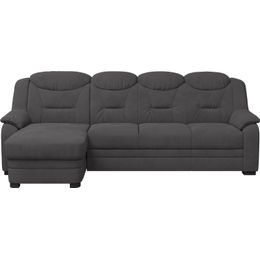 Ecksofa COTTA, B:257cm H:99cm T:162cm, grau, 100% Polyester, Wohnzimmer, Sofas, "Marcus L-Form", wahlweise mit Bettfunktion