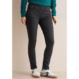 Cecil Damen High-waist-Jeans "Style Vicky", schwarz, Gr. 25, unifarben, Denim/Jeans, Obermaterial: 77% Baumwolle, 21% Polyester, 2% Elasthan, Jeans,